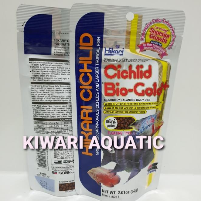 Jual Pakan Ikan Hikari Cichlid Bio-Gold 57G Makanan / Pakan Ikan 57 ...