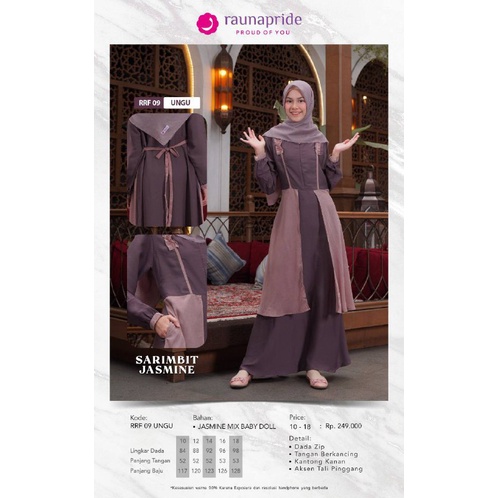 Jual Rauna RRF 09 - Gamis Remaja Tanggung Terbaru - Gamis Kekinian ...