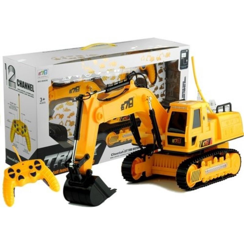 Jual RC 12 CHANNEL ENGINEER TRUCK 678 CHEETAH EXCAVATOR RETRO REMOT ...