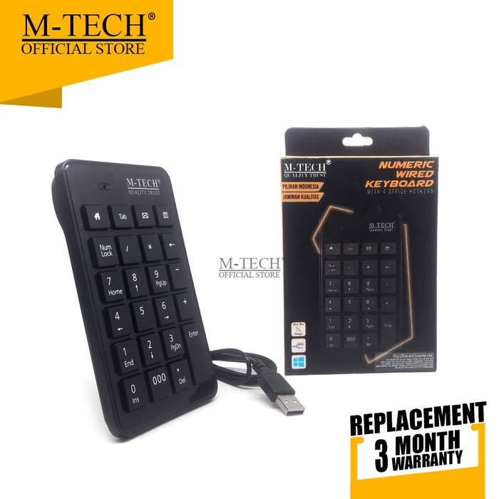 Jual Keyboard Numeric M-Tech Numpad Numeric Keyboard USB Keypad Angka ...