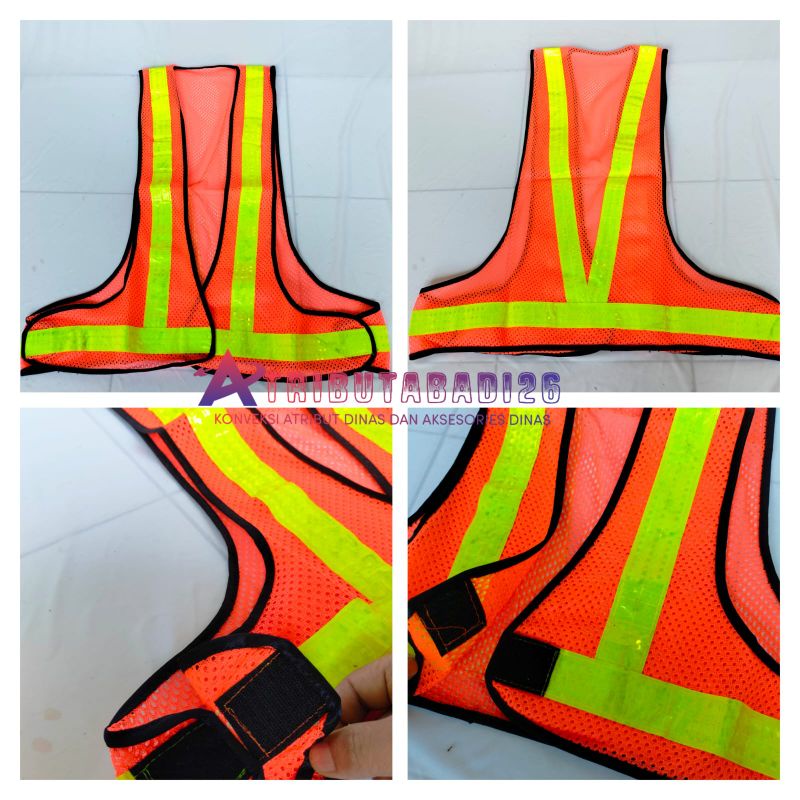 Jual rompi proyek/rompi lapangan/rompi safety jaring | Shopee Indonesia