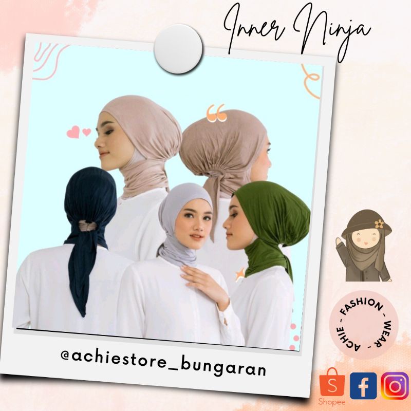 Jual Inner Ninja / Ciput Ninja / Ciput Tali / Inner / Dalaman Jilbab ...
