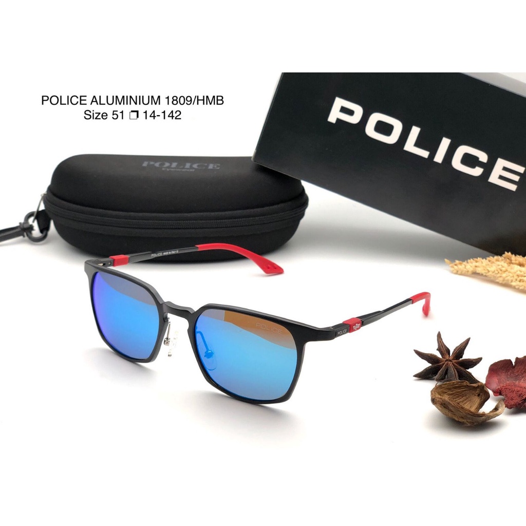 Jual KACAMATA GAYA TREND HITAM POLICE 1809 LENSA POLARIZED ANTI SILAU UV 400 FREME GAGANG ...