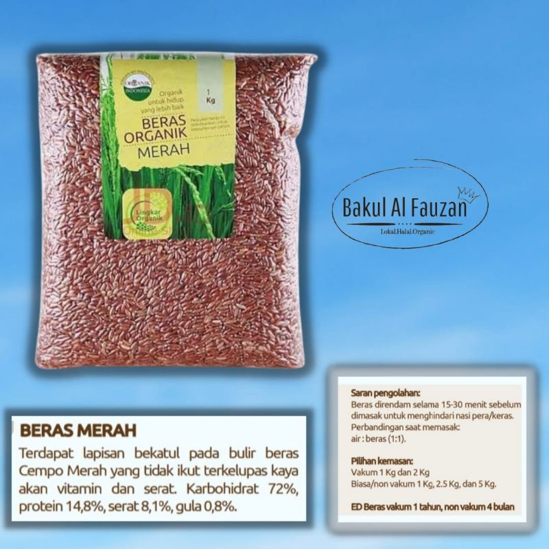 Jual Beras Merah Organik 5Kg Kemasan Biasa/HD | Lingkar Organik ...