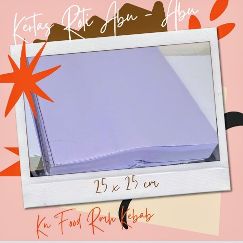 Jual Kertas roti abu-abu 1 gulung isi 50 lembar | Shopee Indonesia