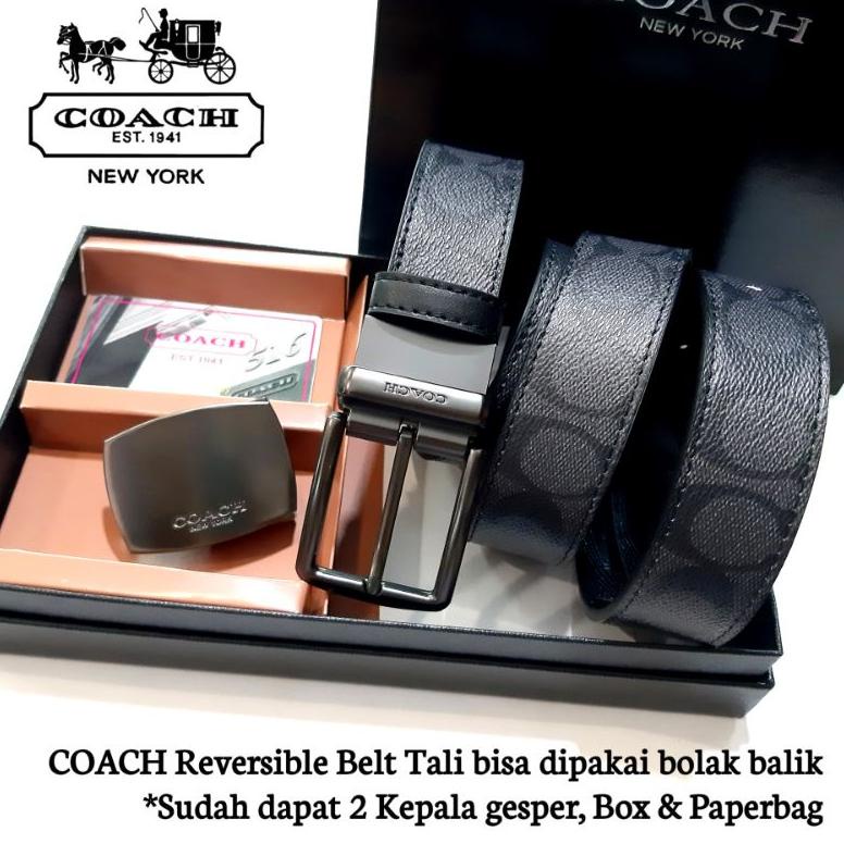 Jual [BISA BAYAR DITEMPAT] Gesper C0ACH Authentic Gift Set Box ...