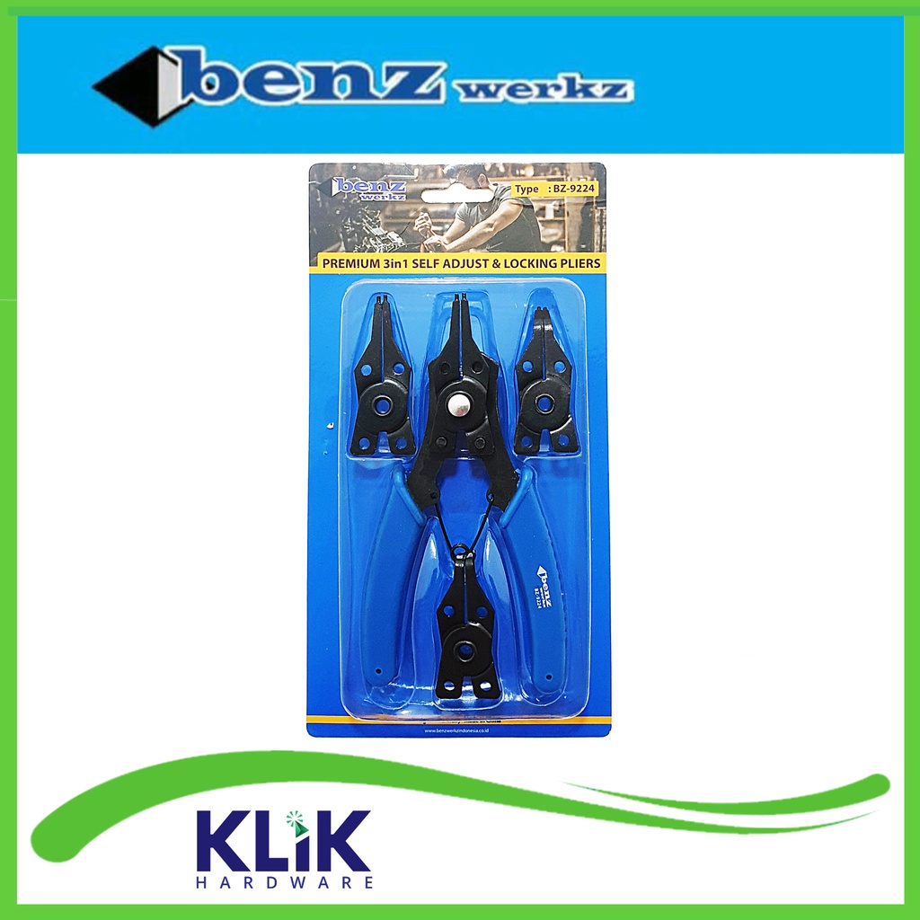 Jual Benz Tang Snap Ring 4-in-1 Set Buka Tutup Lurus Bengkok Tang ...