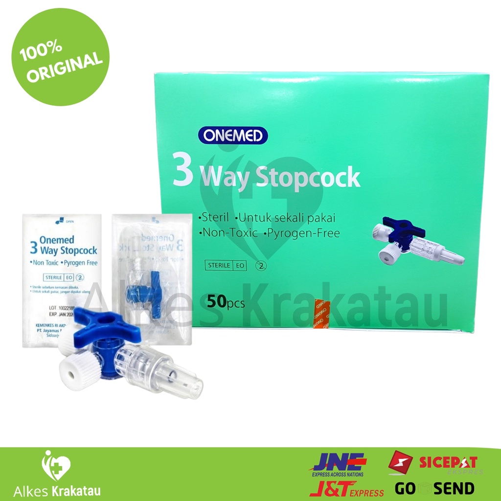 Jual 3 Way Stopcock Onemed / Three Way Stop Cock One med | Shopee Indonesia