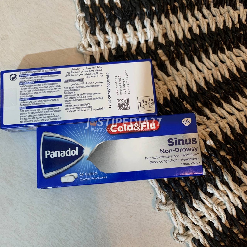 Jual Panadol Cold & Flu Sinus 24 Caplets | Shopee Indonesia