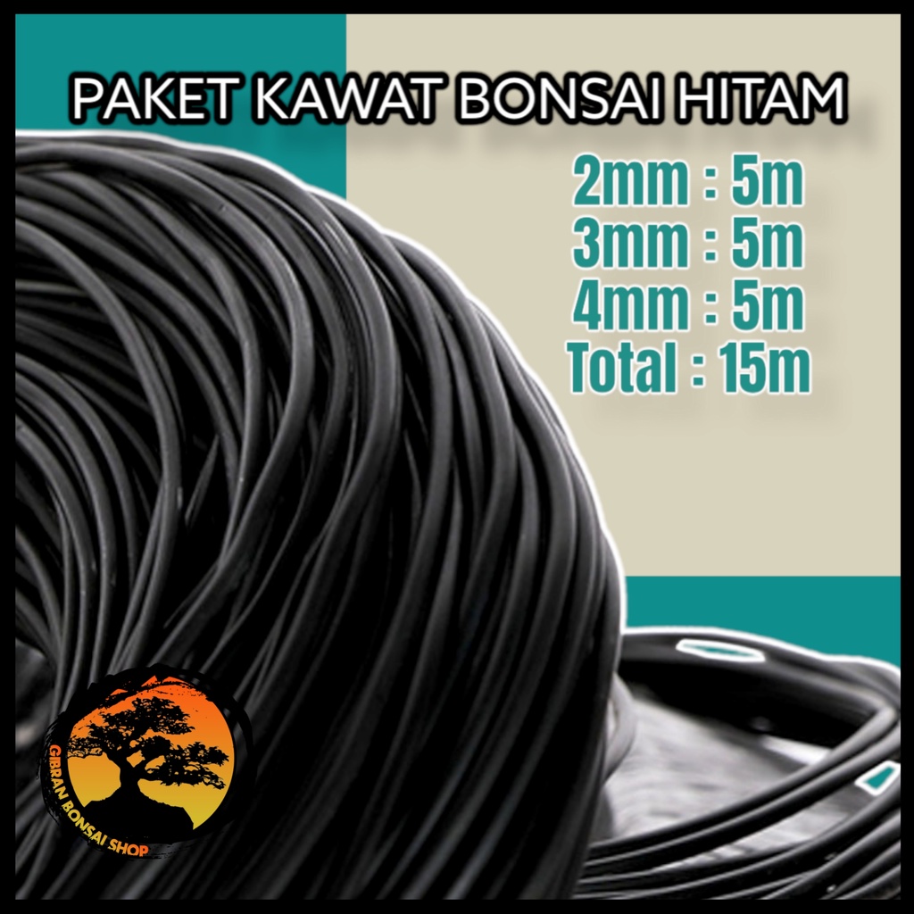 Jual Kawat bonsai hitam paket hemat | Shopee Indonesia