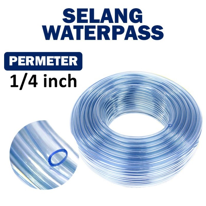 Jual Selang Waterpass | Selang Timbang | 1/4 inch Tebal Per-Meter | Shopee Indonesia