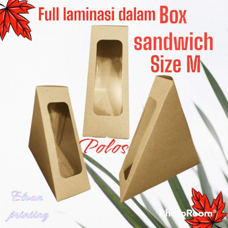 Jual box sandwich isi 2 box fruit sando kemasan sandwich mika segitiga ...
