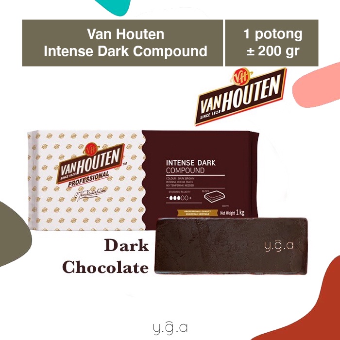 Jual Coklat Van Houten Intense Dark Compound (REPACK) +/- 200gr ...