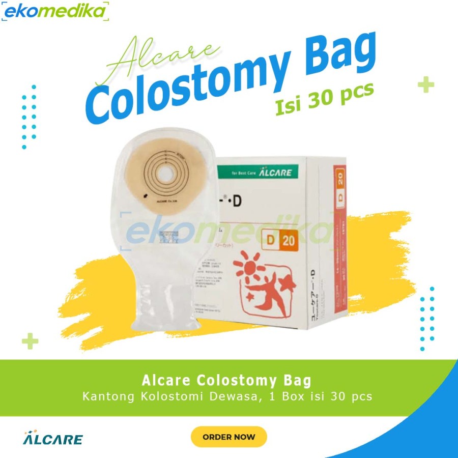 Jual Colostomy Bag Alcare /Kantong Kolostomi (BAB) 1 Box isi 30 pcs ...