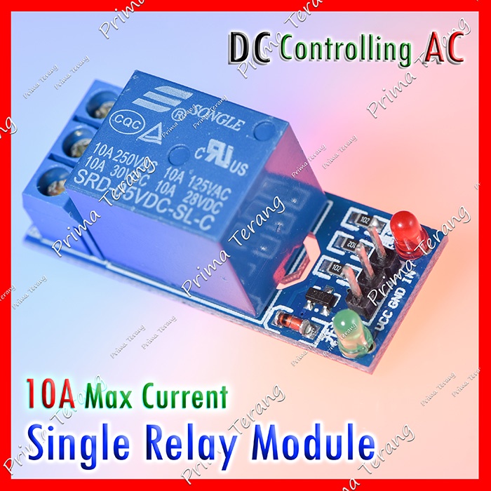 Jual Relay Module 1 Channel 10A 250VAC 30VDC Modul DC-AC | Shopee Indonesia