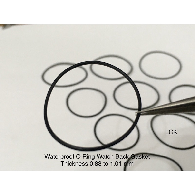 Jual Waterproof O Ring Watch Back Gasket Multi Sizes Thickness 0.83 - 1 ...
