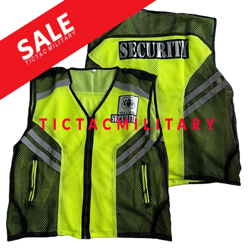 Jual Rompi Security Bahan Taslan Kombinasi Jaring rompi security jaring ...