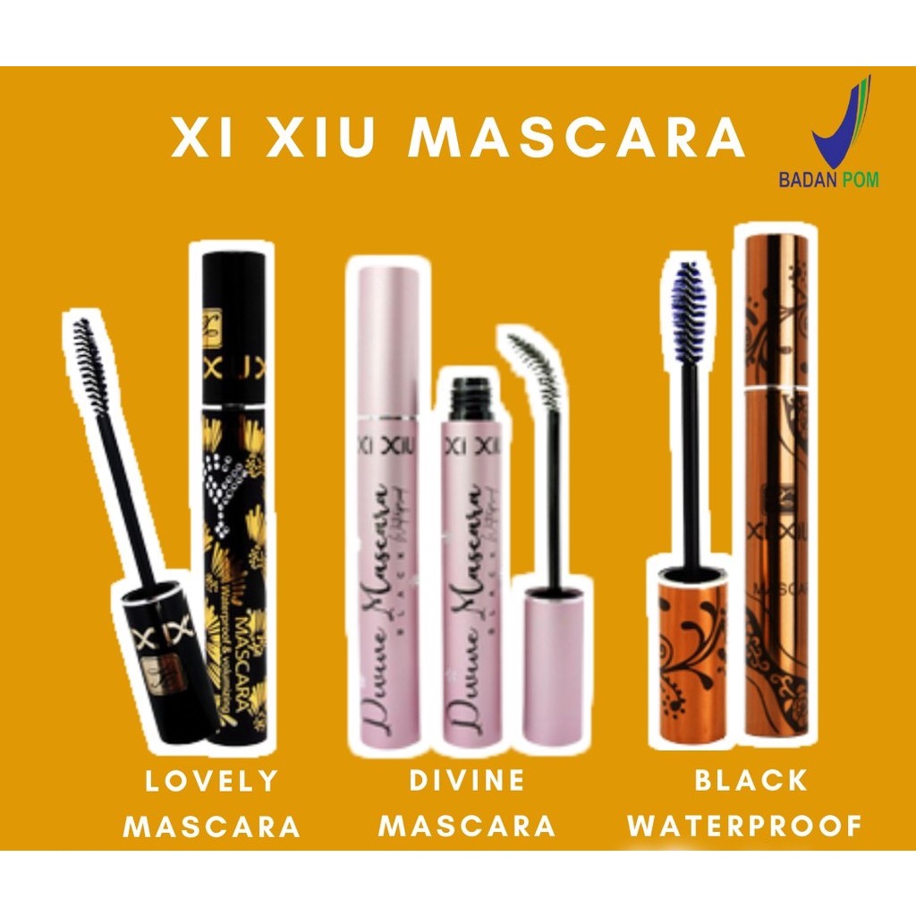 Jual Xi Xiu Lovely | Black | Pink Mascara Divine Waterproof Volumizing ...