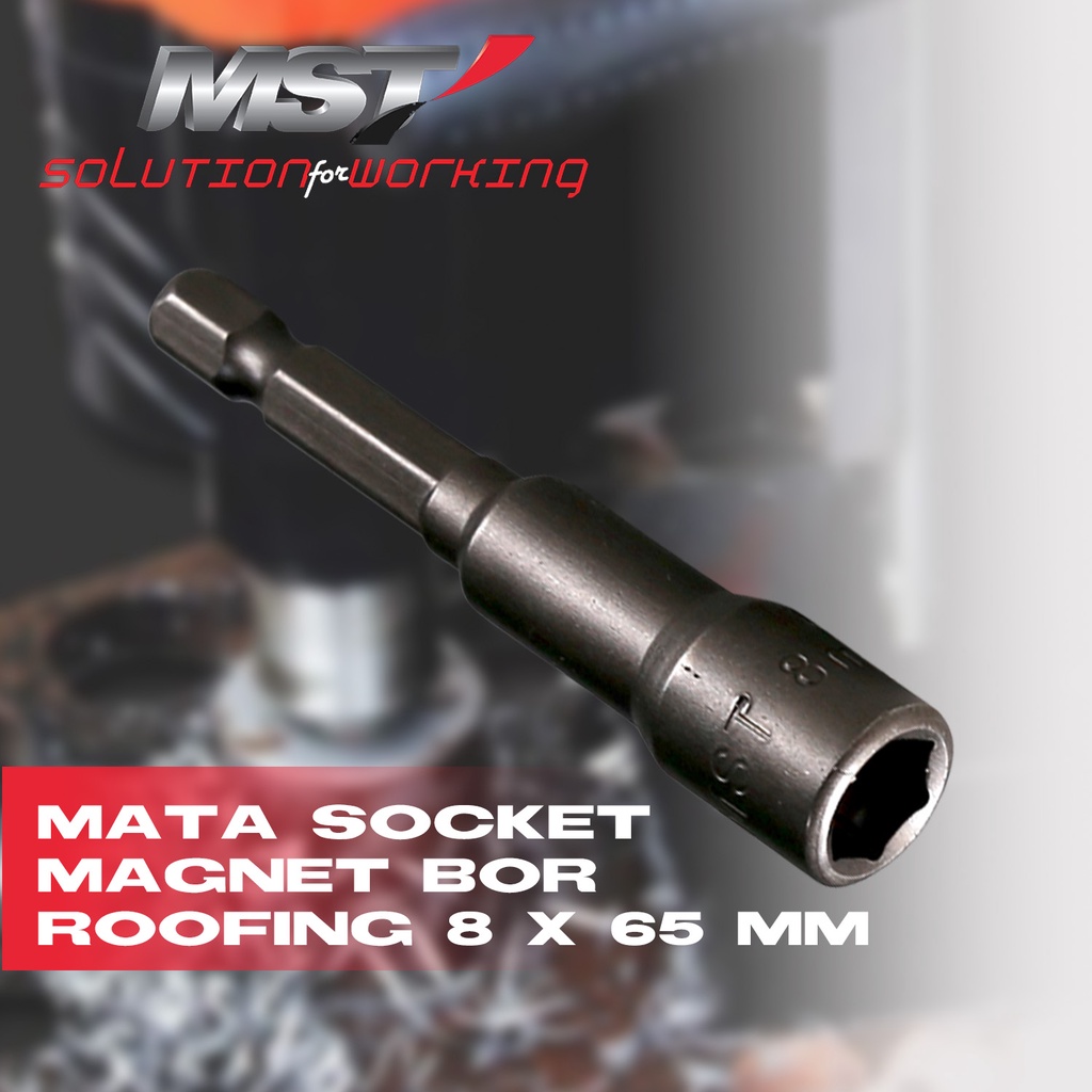 Jual MST Mata Socket Bor Roofing 8x65mm MAGNETIC NUT SETTER satuan ...
