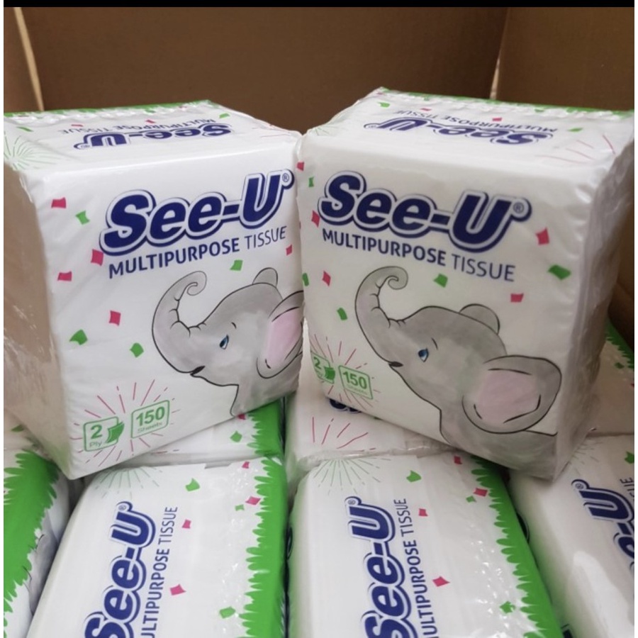 Jual Tissue SEE U MULTIPURPOSE Pop Up 150 s 2 ply PACK | Shopee Indonesia