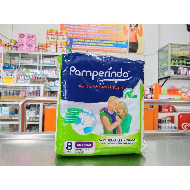 Jual PAMPERINDO ADULT DIAPERS M8 | Shopee Indonesia