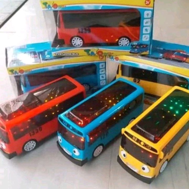 Jual Mainan Bus Tayo Musik Dan Lampu Bis Sekolah Dengan Lagu Hai tayo ...