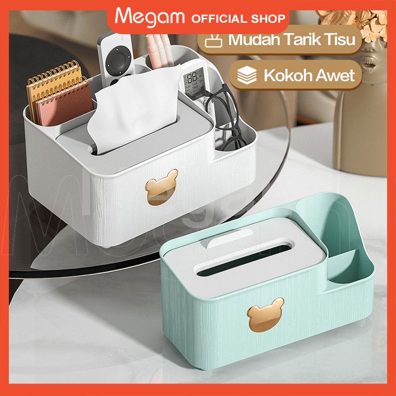 Jual Megam Rak Meja Aksesoris Tempat Penyimpanan ATK Kotak Tissue ...