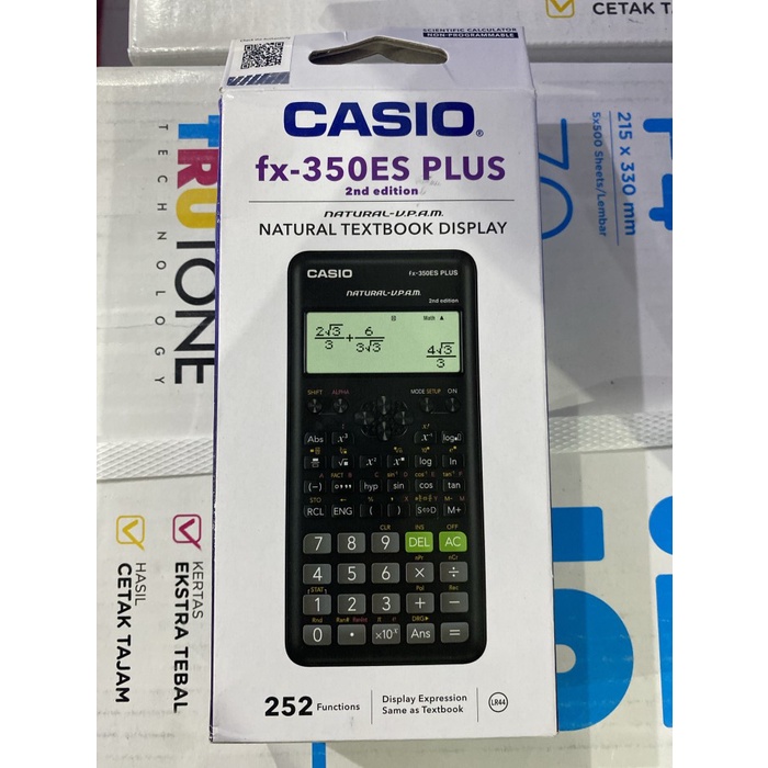Jual KALKULATOR ILMIAH CASIO FX-350 ES PLUS NATURAL / CALCULATOR SCIENTIFIC #ORIGINAL | Shopee ...
