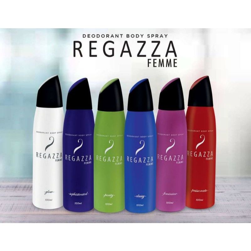 Jual REGAZZA DEODORANT BODY SPRAY (KALENG) | Shopee Indonesia