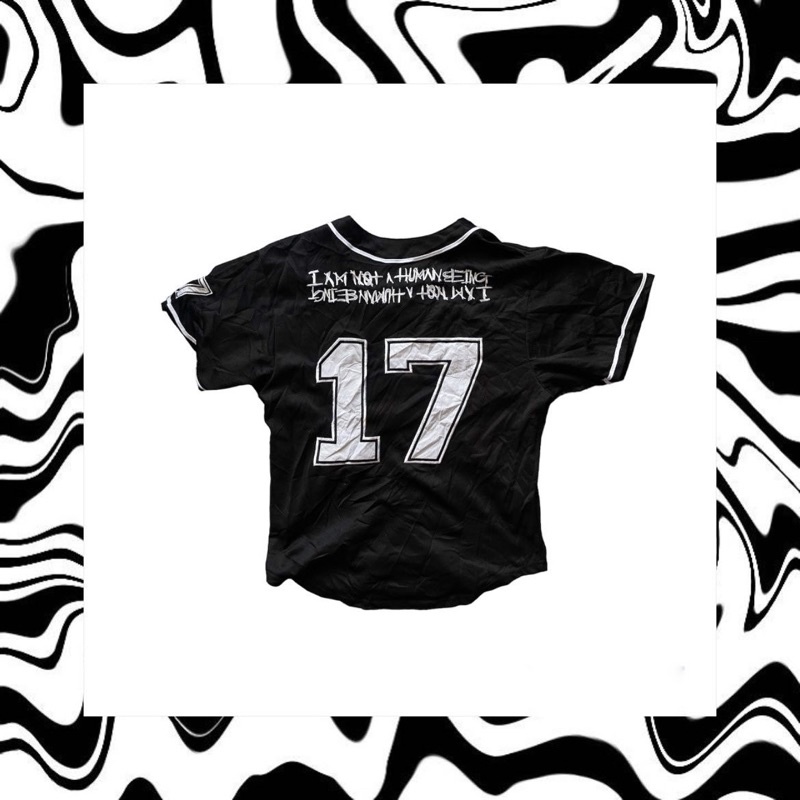 Jual Jersey Baseball Iam not a Human Being | Shopee Indonesia