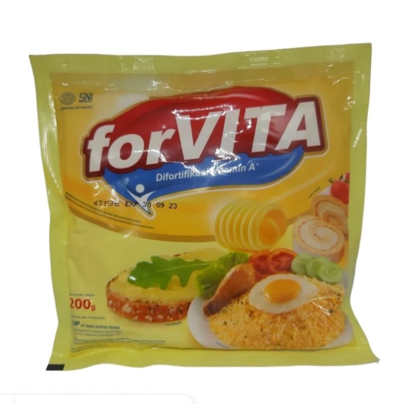 Jual Forvita margarin 200 gram / Margarin Forvita Mentega Sachet 200 gr ...