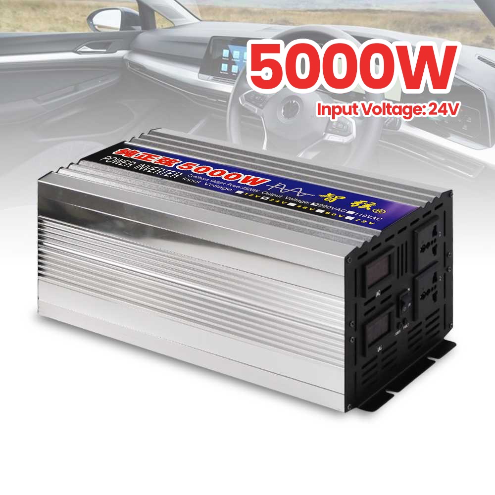 Jual Power Inverter Mobil 5000 watt - Type PSW DC ke AC - 24V to 220V ...