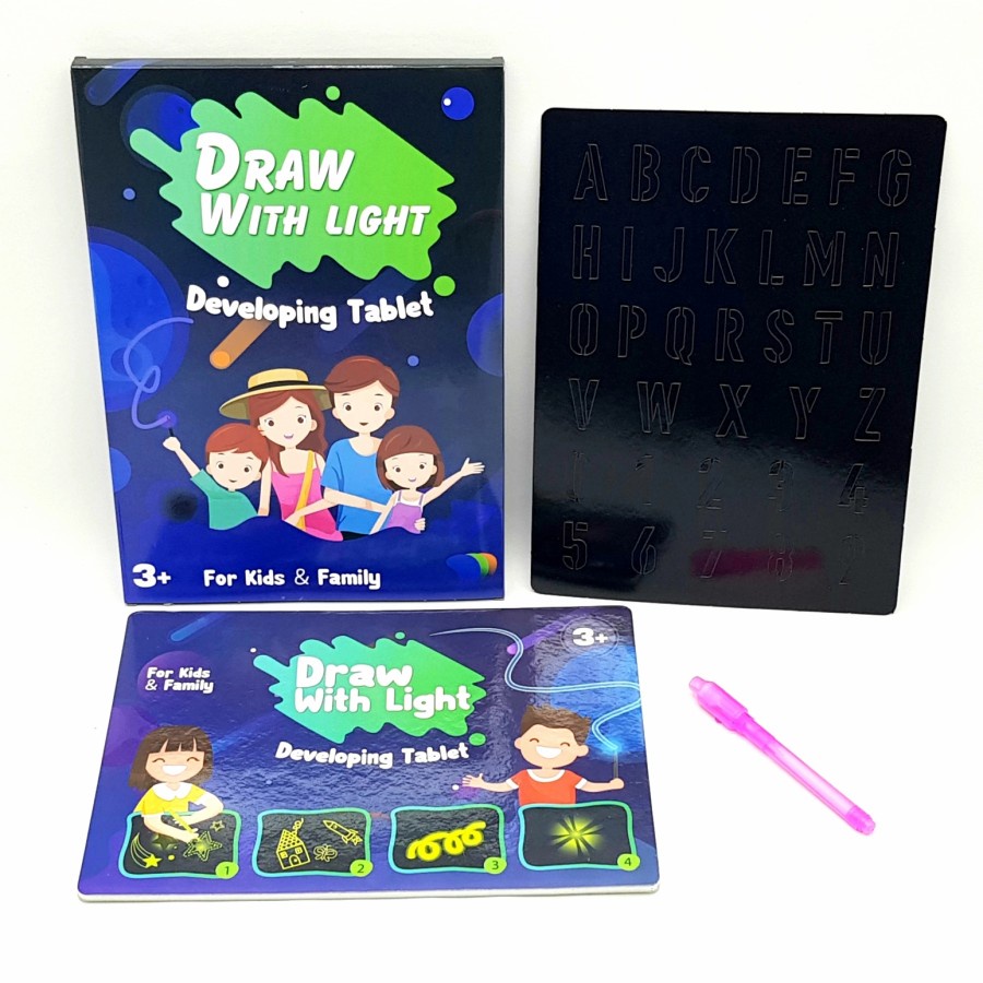 Jual Draw With Light Magic Drawing Pad - Mainan Papan Tulis Belajar ...