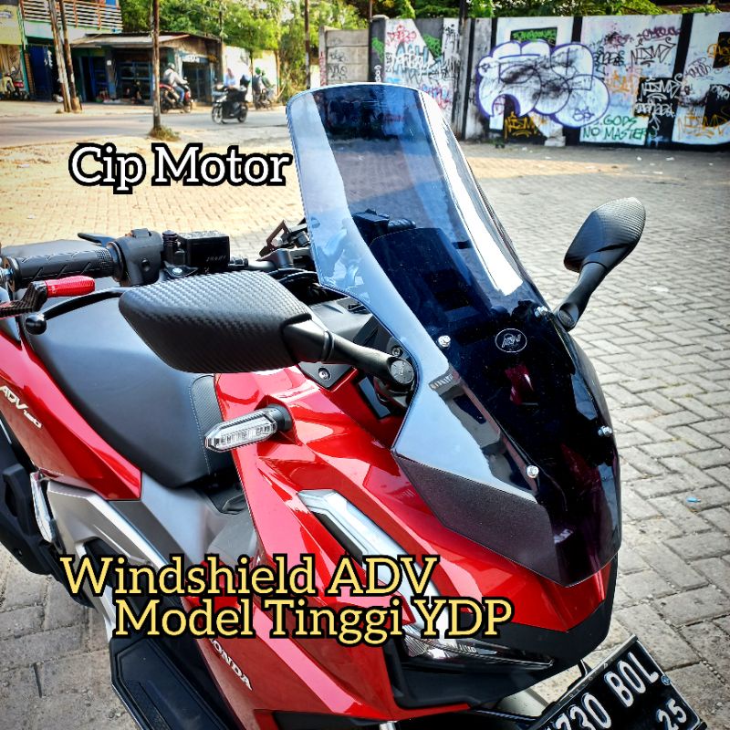 Jual Ws Visor Windshield Honda ADV 150 ADV 160 Model Tinggi rayben ...