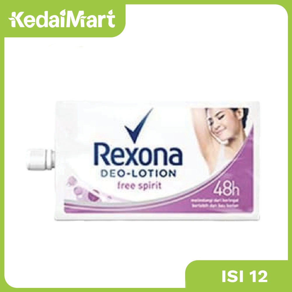 Jual Rexona Deo-Lotion Free Sprit Renceng Isi 12 x 10 Gram | Shopee ...