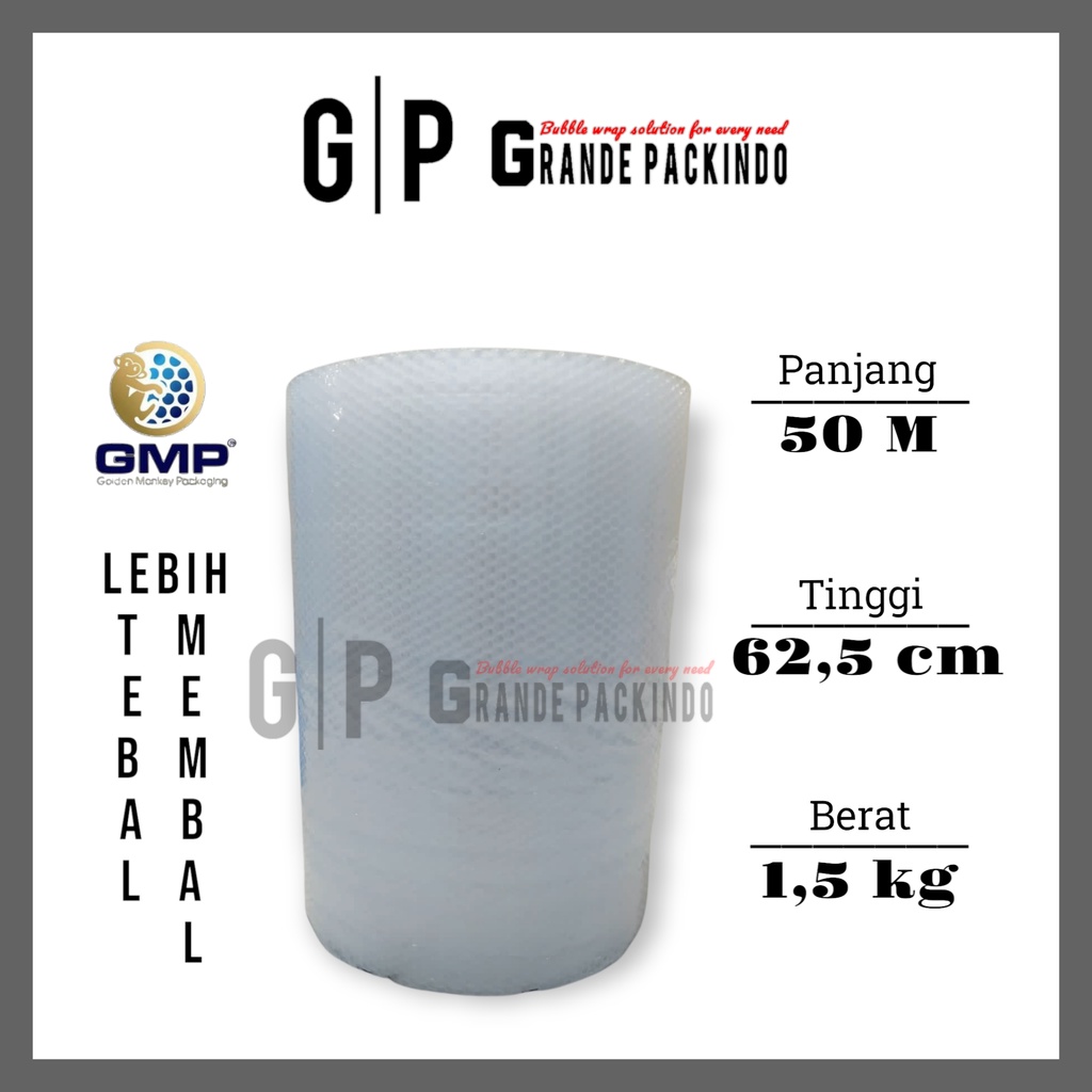 Jual Bubble Wrap Roll TEBAL PREMIUM MURAH 60CM X 50 Meter (1 Roll besar ...