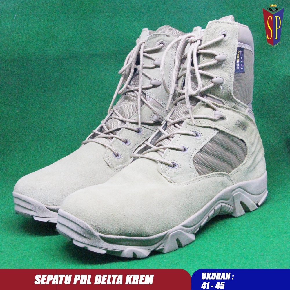 Jual Sepatu Tactical Cordura Delta Boots 8 Krem - Sepatu PDL Tactical ...