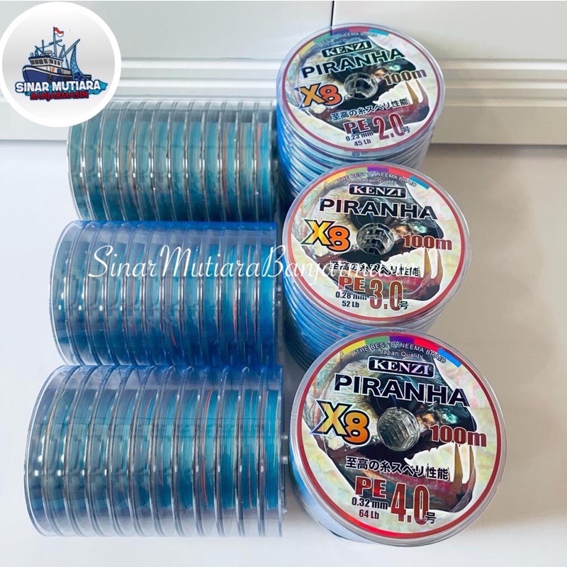 Jual PE Kenzi Piranha x8 & piranha x9 100meter | Shopee Indonesia