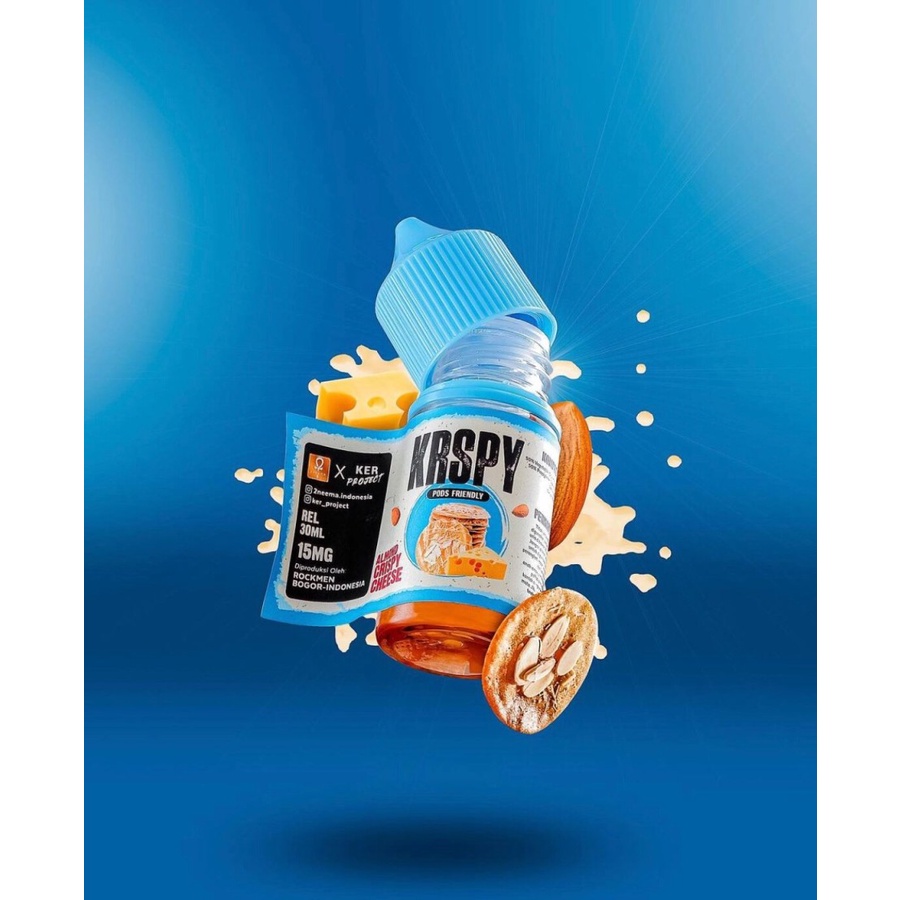 Jual KRSPY Almond Crispy Cheese Pods Friendly 30ML by Ker x 2Neema ...