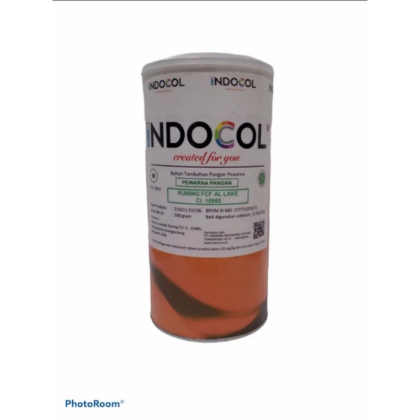 Jual Pewarna Indocol Lake sunset yellow FCF CI 15985 (oil based) 500 ...