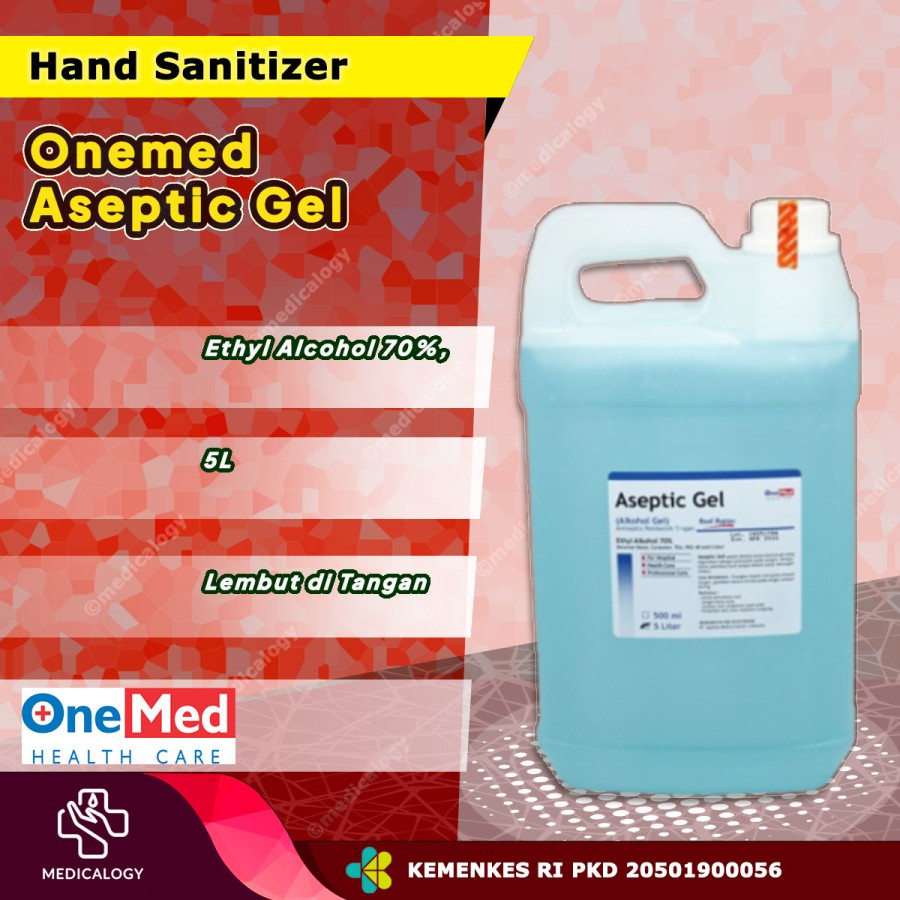 Jual Aseptic Gel Onemed 5 Liter 5L Refill Isi Ulang | Shopee Indonesia