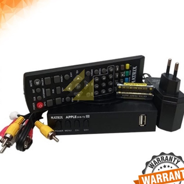 Jual Matrix Apple HD Yellow Set Top Box TV Digital DVB-T2 LMP | Shopee ...