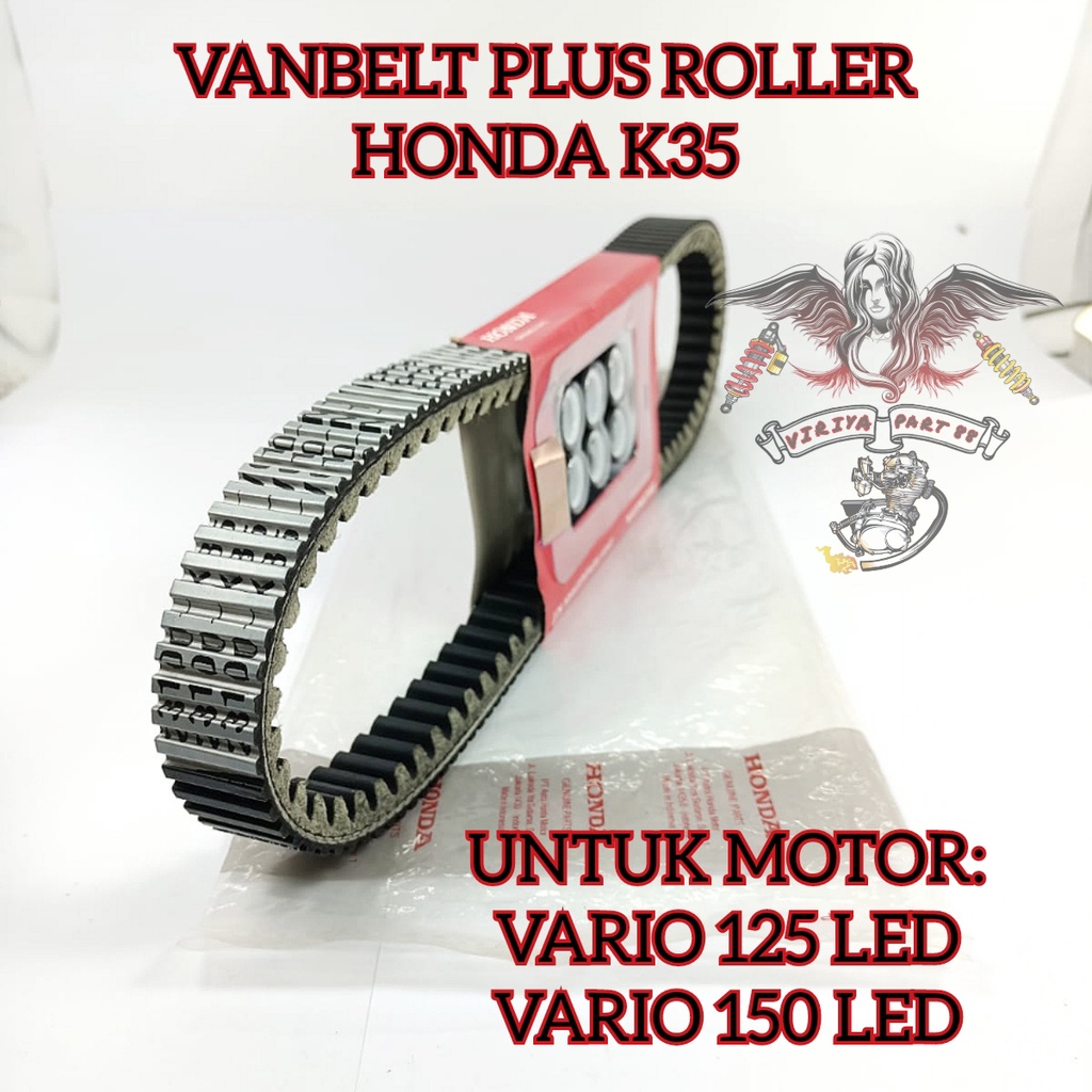 Jual VANBELT V-BELT PLUS ROLLER HONDA K35 KUALITAS ASLI ORIGINAL HONDA AHM PRESISI ANTI SELIP ...