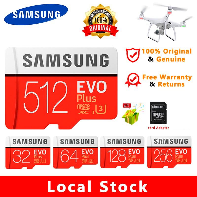 Jual MICROSD SAMSUNG 32 GB / 64 GB / 128 GB / 256 GB / KARTU MEMORI 100 ...