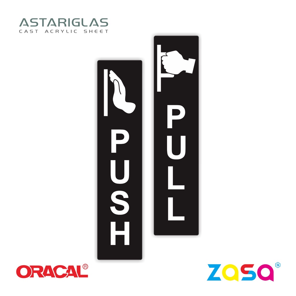 Jual Signage akrilik push pull | Shopee Indonesia