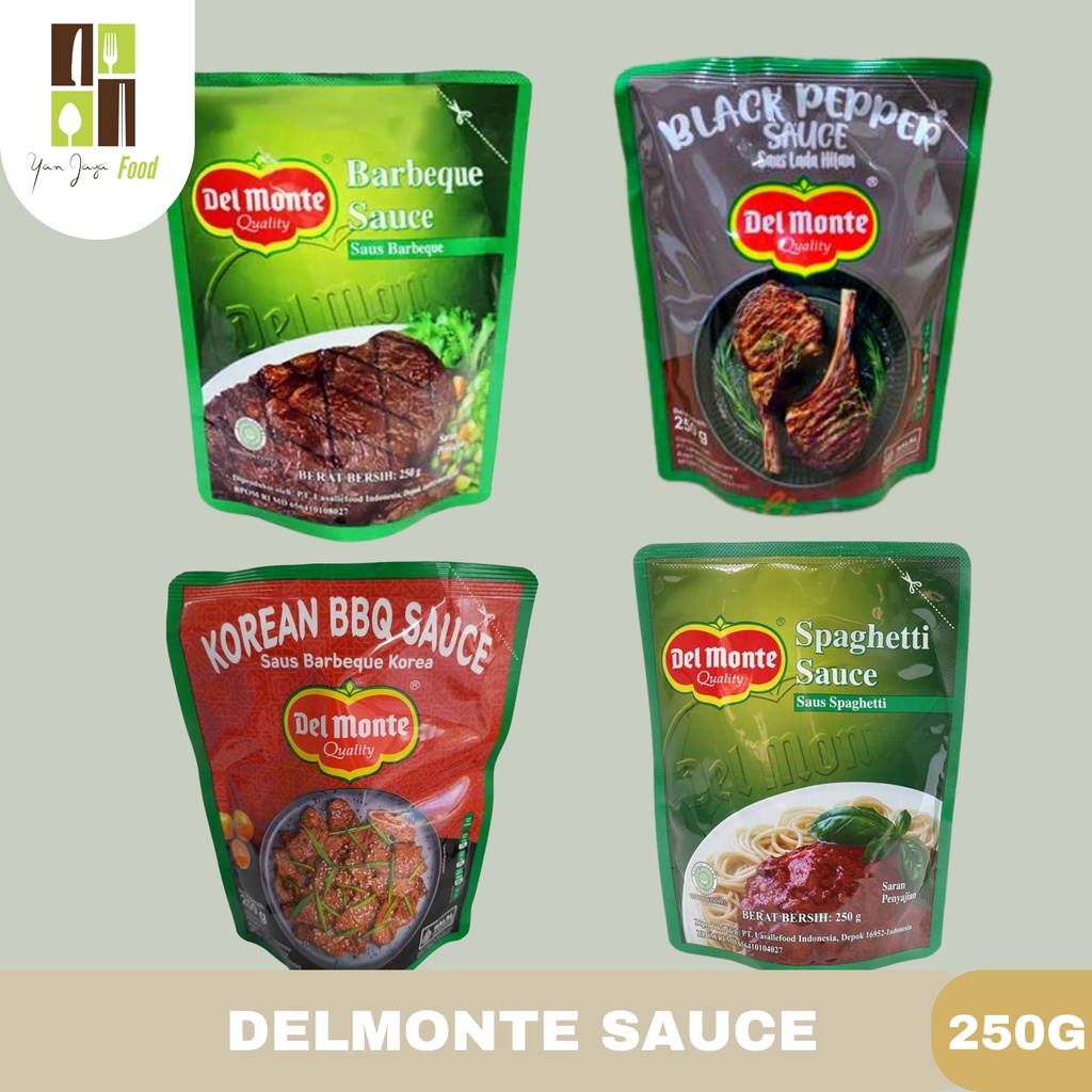 Jual Del monte/delmonte Sauce/Saus Penyedap Rasa 250g [Barbeque/Korean Barbeque/Spaghetti/Black ...