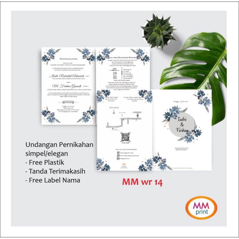 Jual undangan nikahan simple,elegan,murah | Shopee Indonesia
