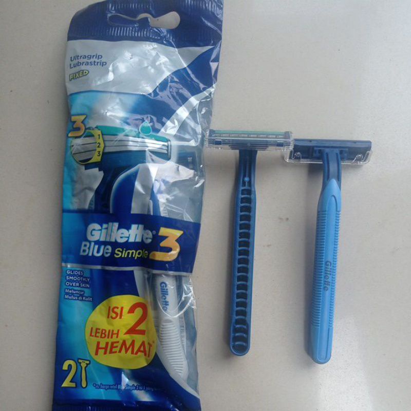 Jual Gillette blue pisau cukur original non kemasan | Shopee Indonesia