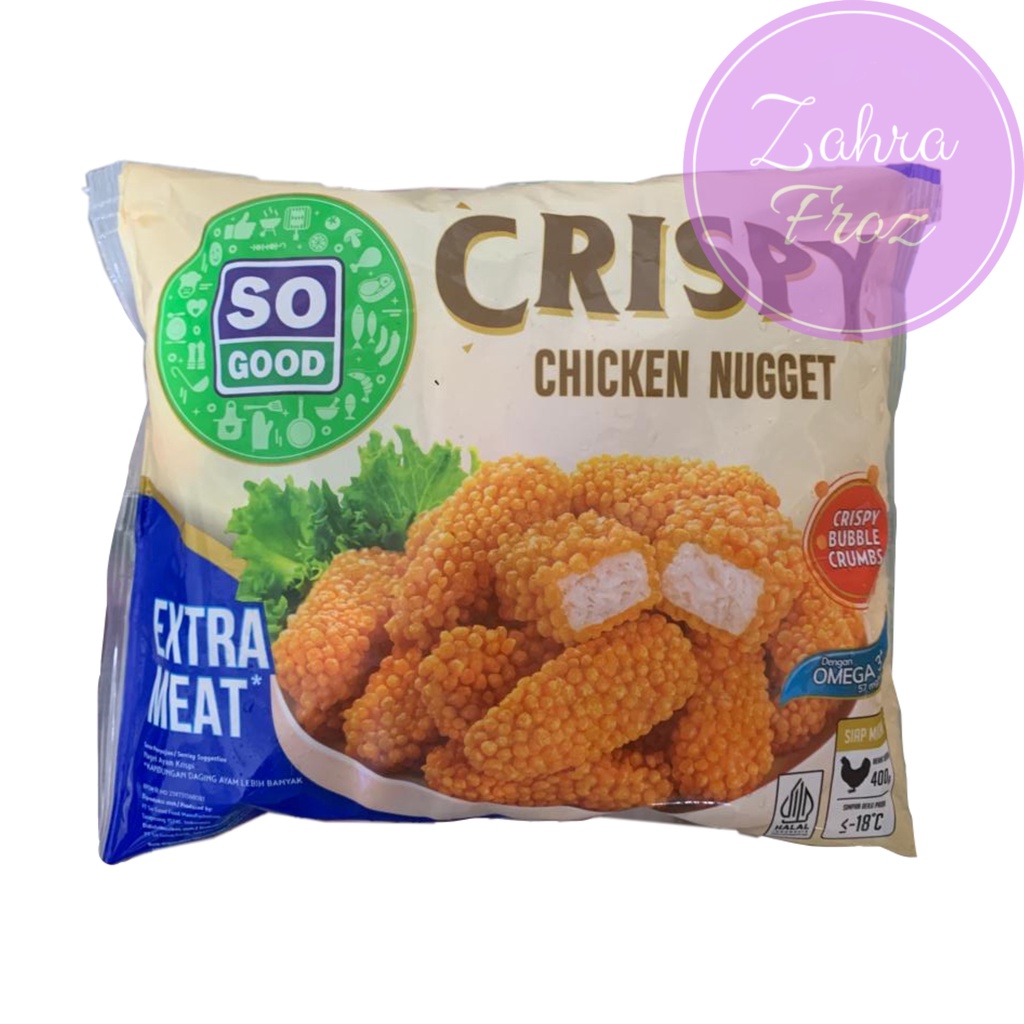 Jual SO GOOD CRISPY CHICKEN NUGGET 400 GR | Shopee Indonesia