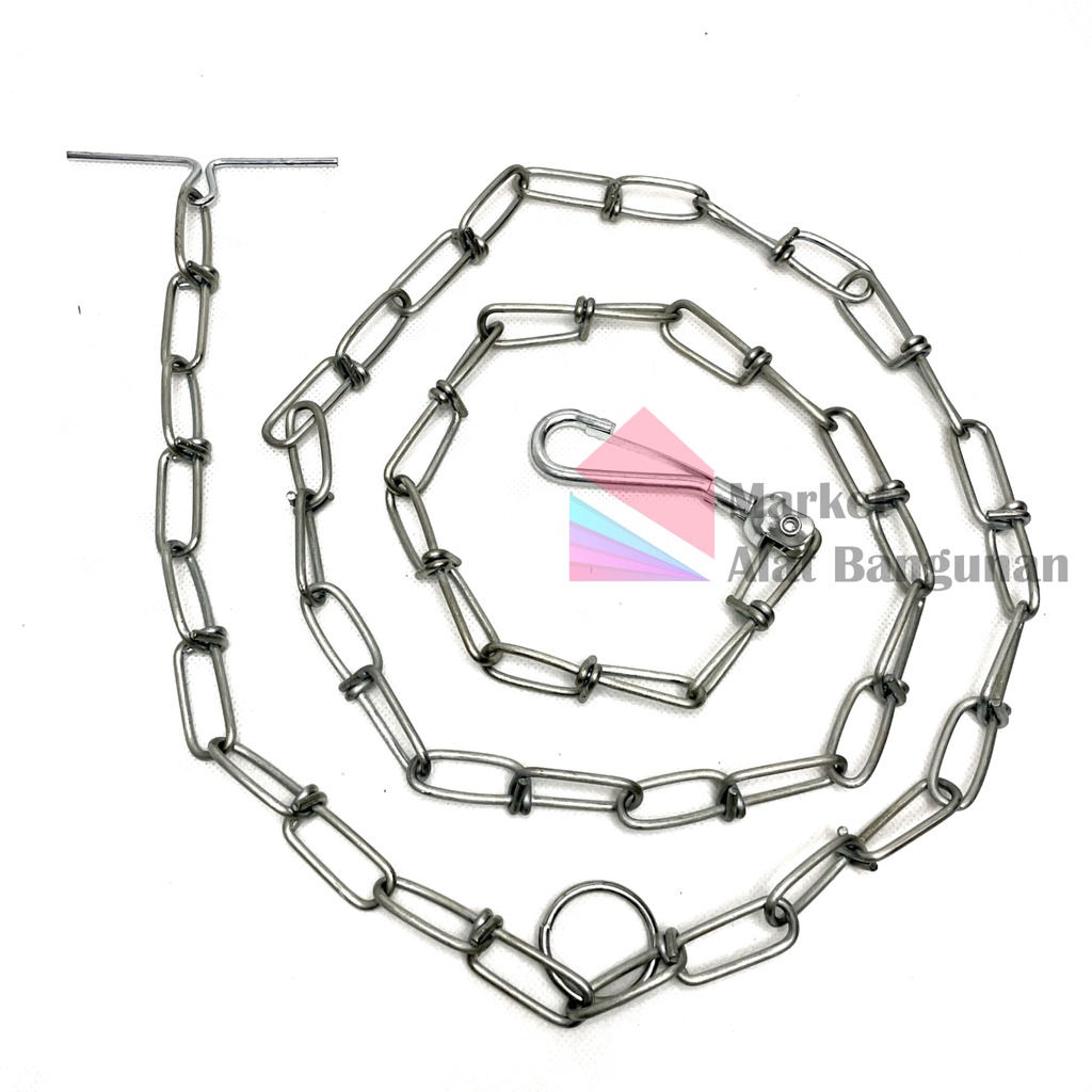 Jual Rantai Anjing No. 50 5 MM x 1,5 Meter / Rantei Gogok / Rante Hewan / Rantai Peliharaan ...